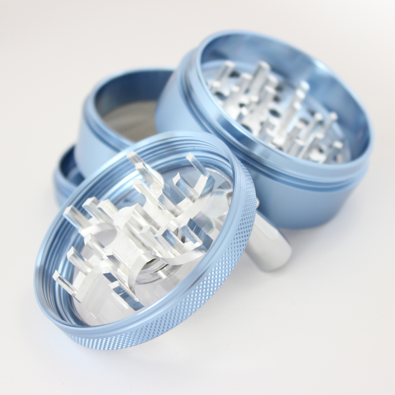 SharpStone 4 Piece Hand Crank Grinder Blue - Legalize it. We Think So