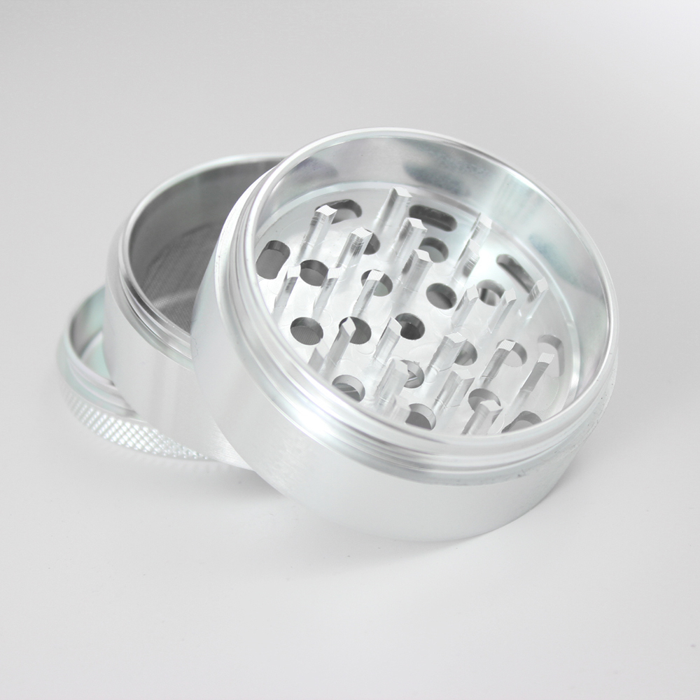 SharpStone Hand Crank 4 Piece Grinder Silver - Legalize it. We Think So