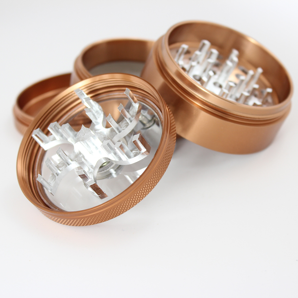 SharpStone Hand Crank 4 Piece Grinder Gold - Legalize it. We Think So